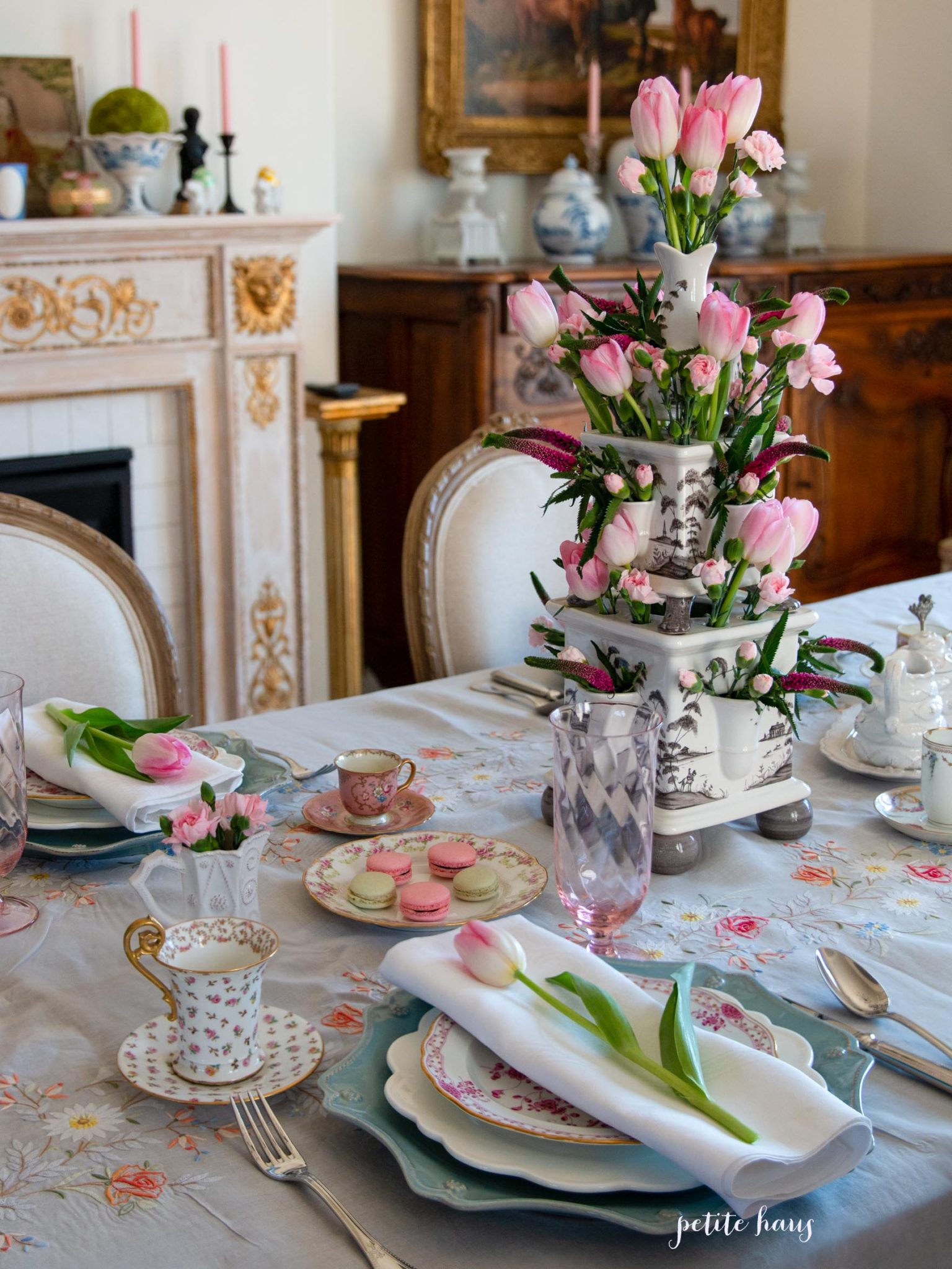 A Tulip Table Setting - Petite Haus