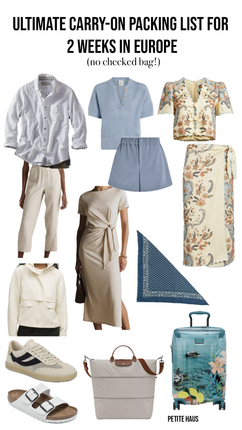 Ultimate Carry-On Packing List for Europe in Summer (2026 Guide ...